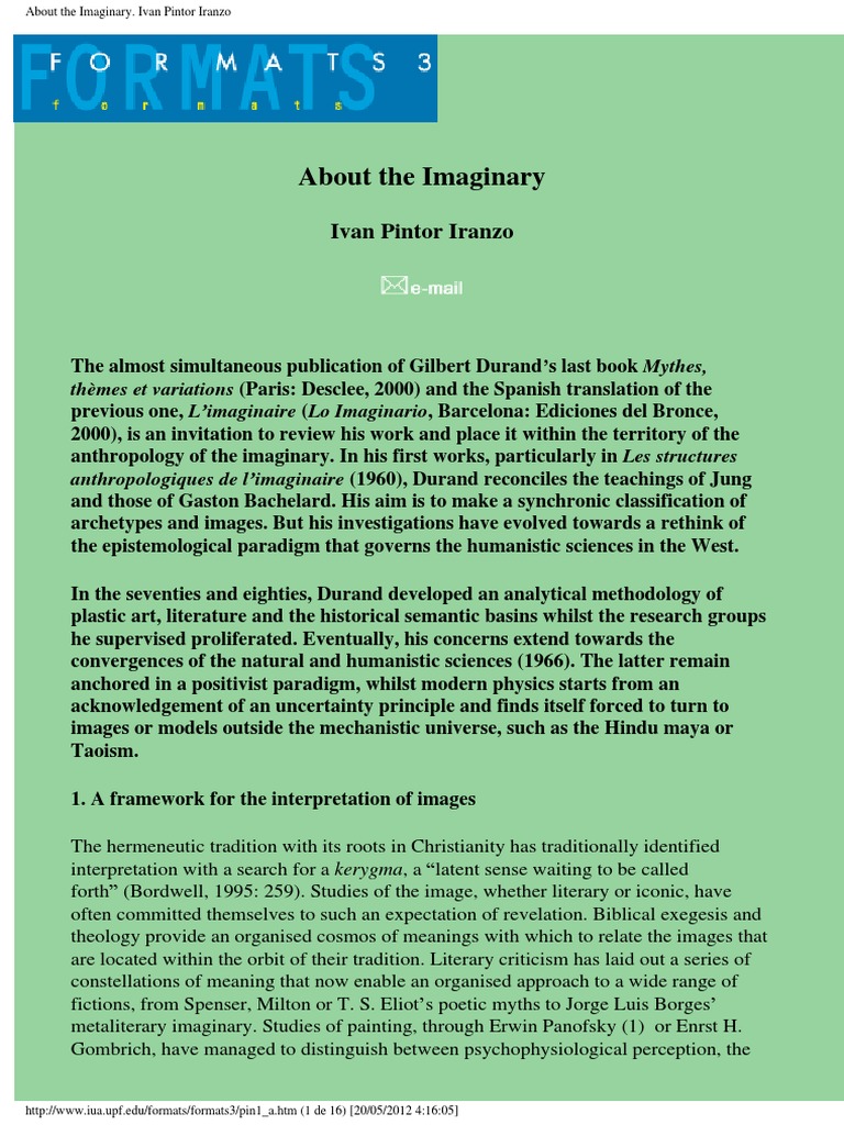 About The Imaginary | PDF | Physics | Reason