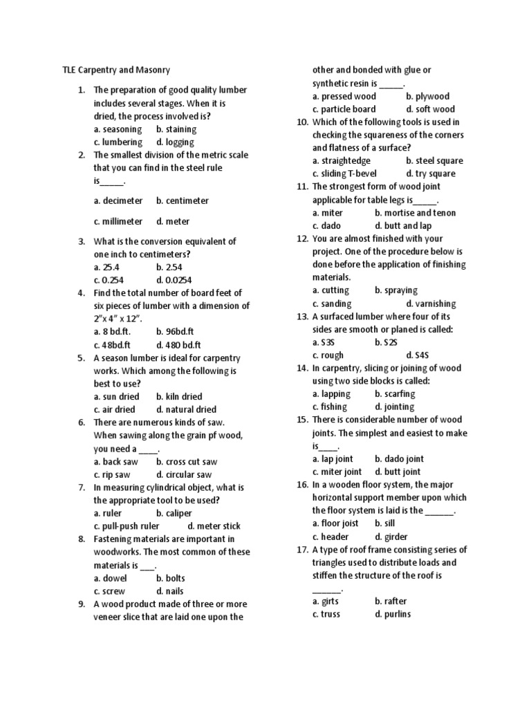 Tle | PDF | Masonry | Wood