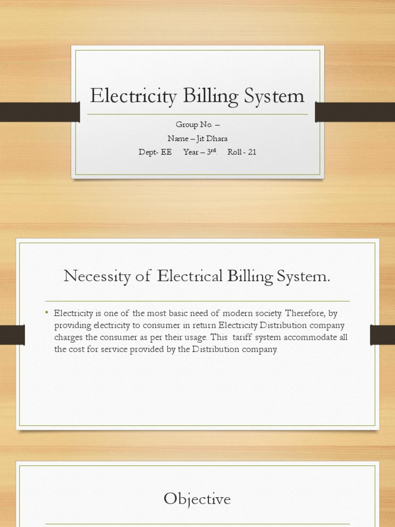 Electricity Billing System | PDF