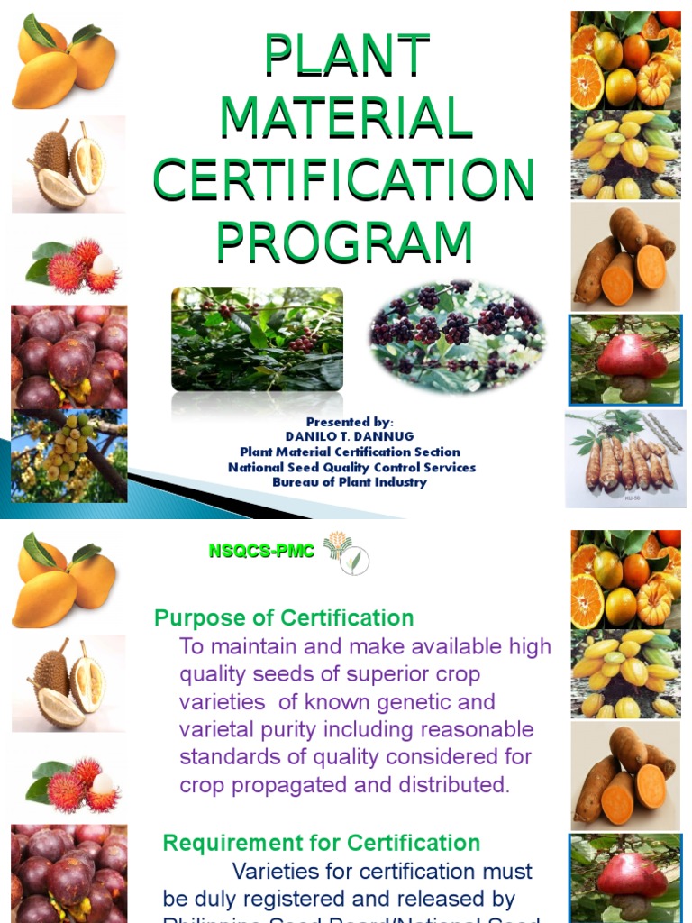 Plant Material Certification Overview | PDF | Plant Nursery | Landscape ...