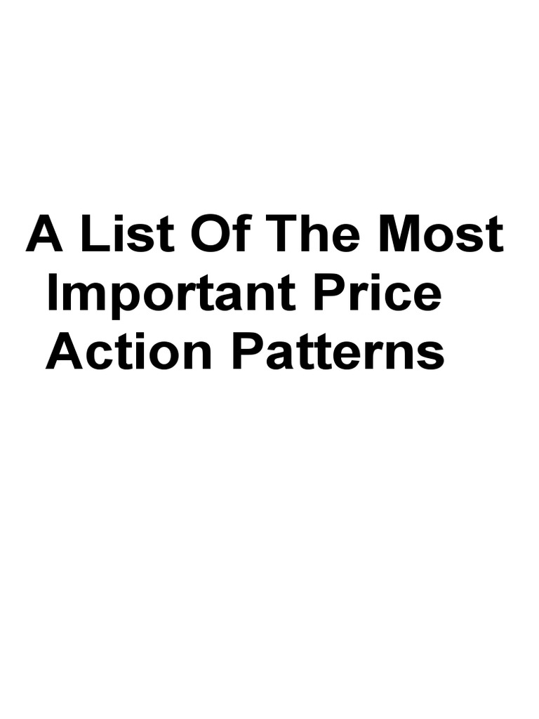 Forex Price Action Patterns Guide | PDF | Market Trend | Financial Markets