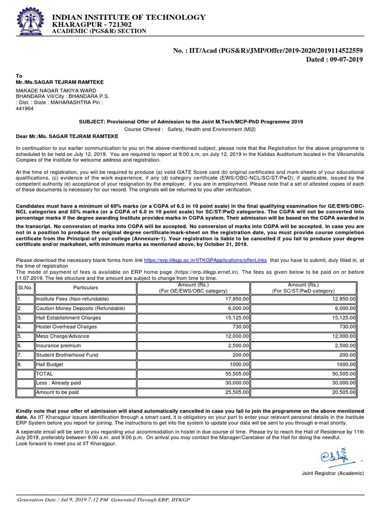 Final Offer Letter | PDF | Business