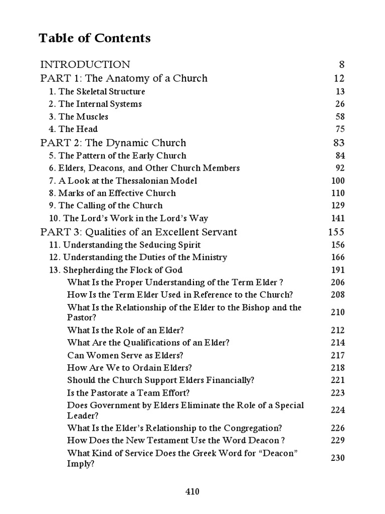 8 PART 1: The Anatomy of A Church 12 | PDF | Elder (Christianity ...