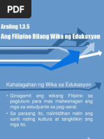 Purong Tagalong o Puristikong Tagalong: Taglish/Engalog | PDF