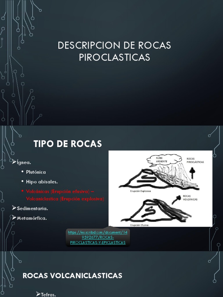 Descripcion de Rocas Piroclasticas | PDF | Minerales | Volcanismo