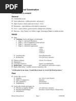 Gastrointestinal Physical Exam Checklist 1 | PDF