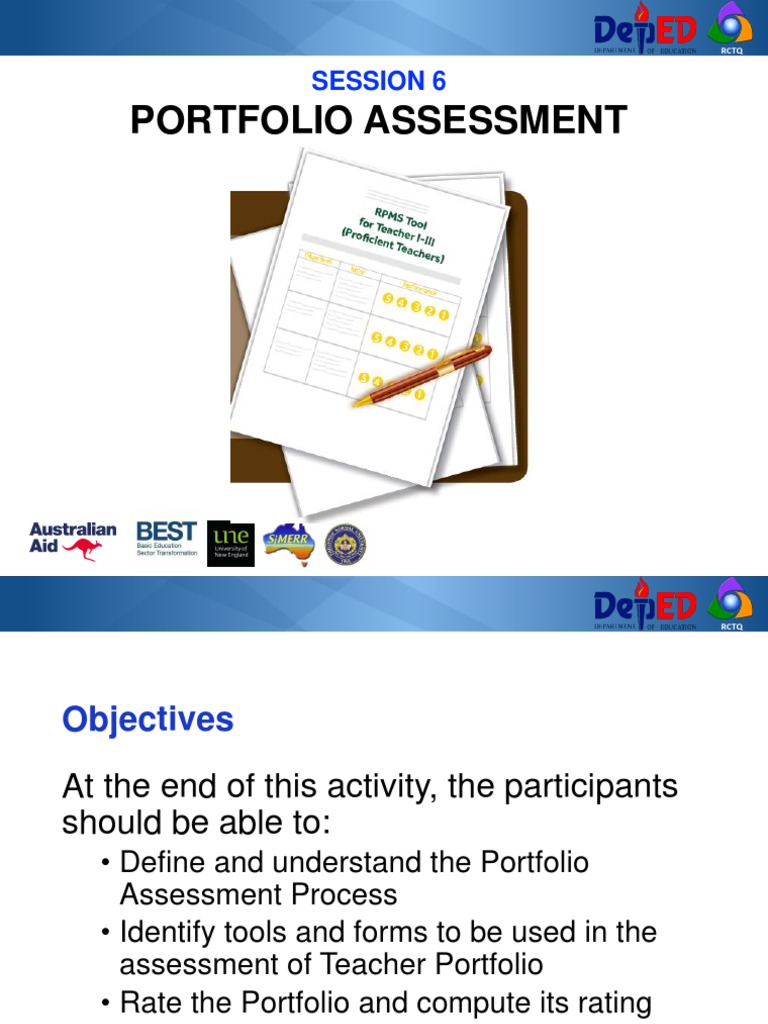 Portfolio Assessment Process Overview | PDF | Lesson Plan | Pedagogy