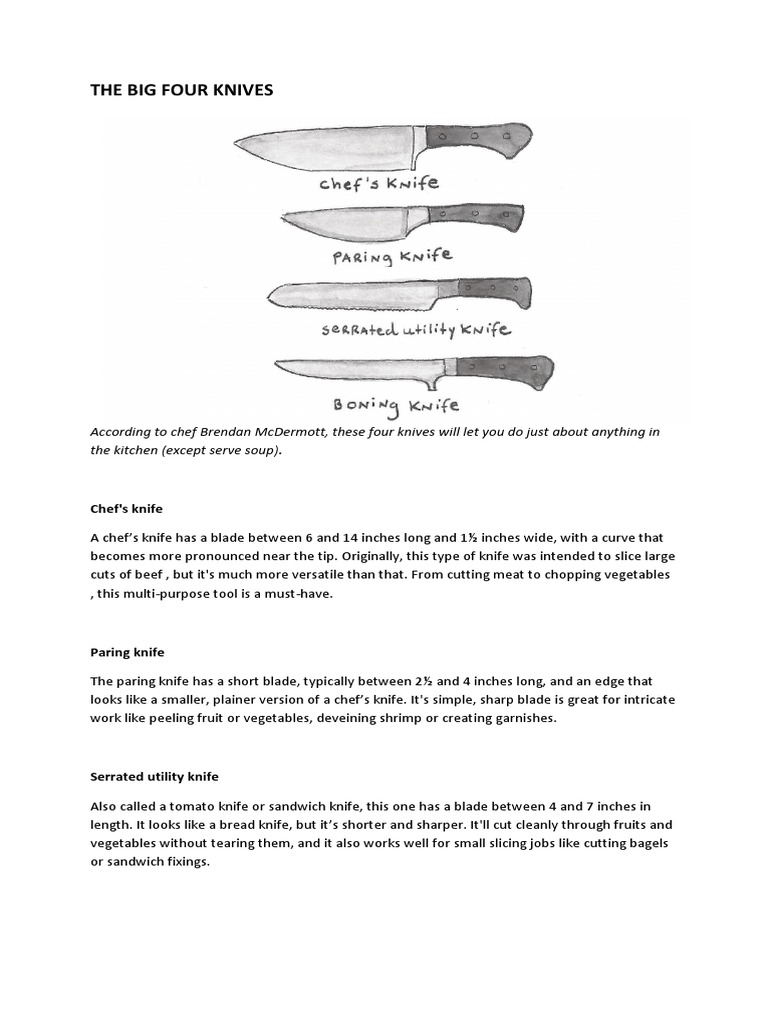 Kinds of Knives | PDF | Knife | Blade
