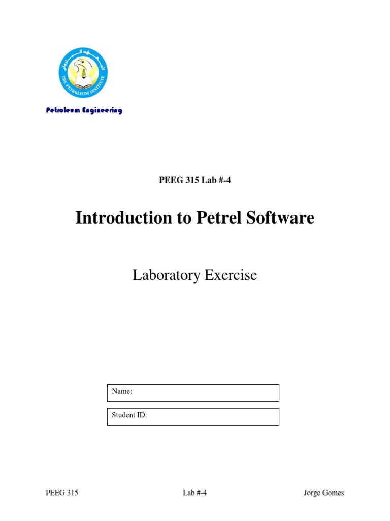 Lab#-4 Introduction To Petrel | PDF | Microsoft Excel | Computer File