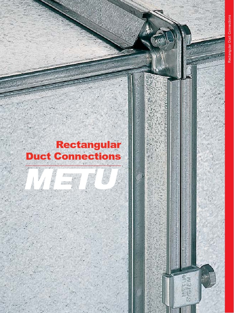 Rectangular Duct Connections | PDF | Duct (Flow) | Manufactured Goods