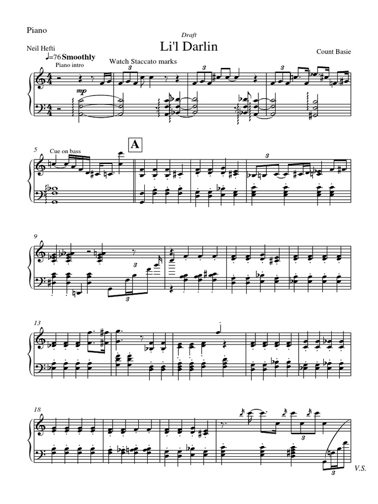 Lill Darlin Piano | PDF | Musical Groups