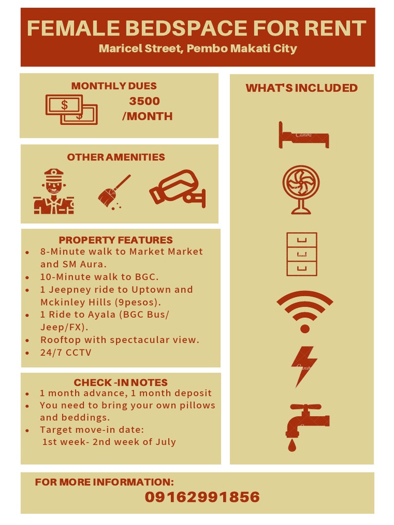 Room For Rent Sample Advertisement | PDF