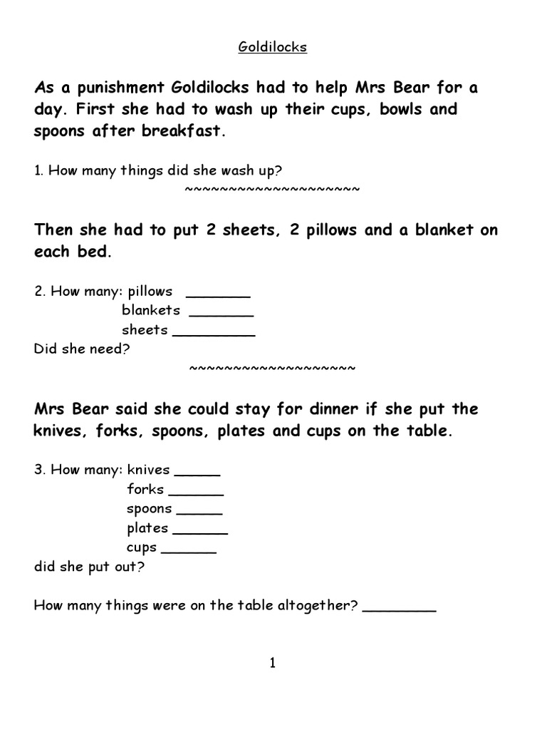 Fairy Tale Maths Problems | PDF | Cinderella