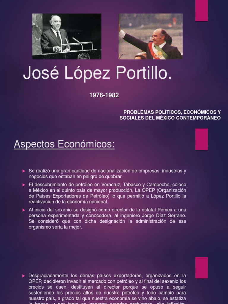 Economía y Crisis en el Gobierno de López Portillo | PDF | OPEP | México