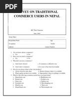 Questionnaire On Consumer Behavior Towards Online Shopping in Kerala ...