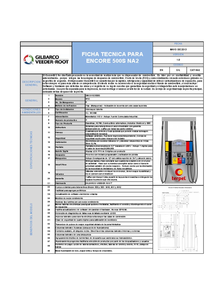 Ficha Tecnica Encore 500 | PDF | Software | Informática y tecnología de ...
