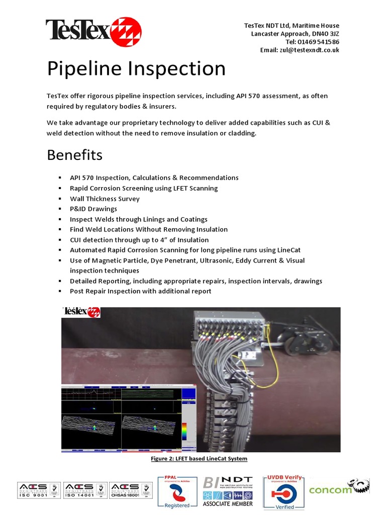 API Pipeline Inspection Services | PDF