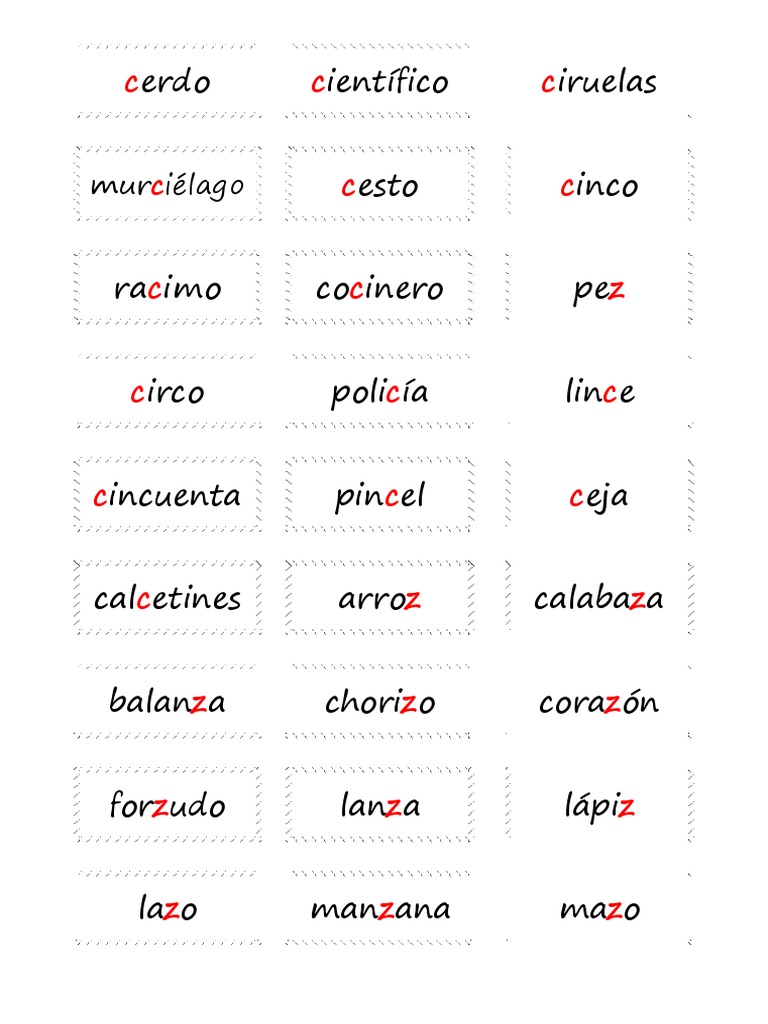 Palabras C-Z | PDF