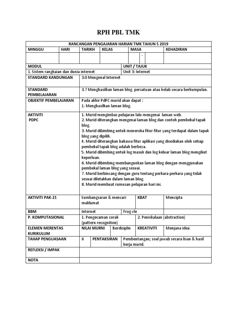 RPH PBL TMK | PDF
