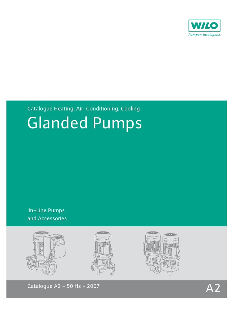 Wilo Gland Pump Catalogue A2 | PDF | Pump | Hvac