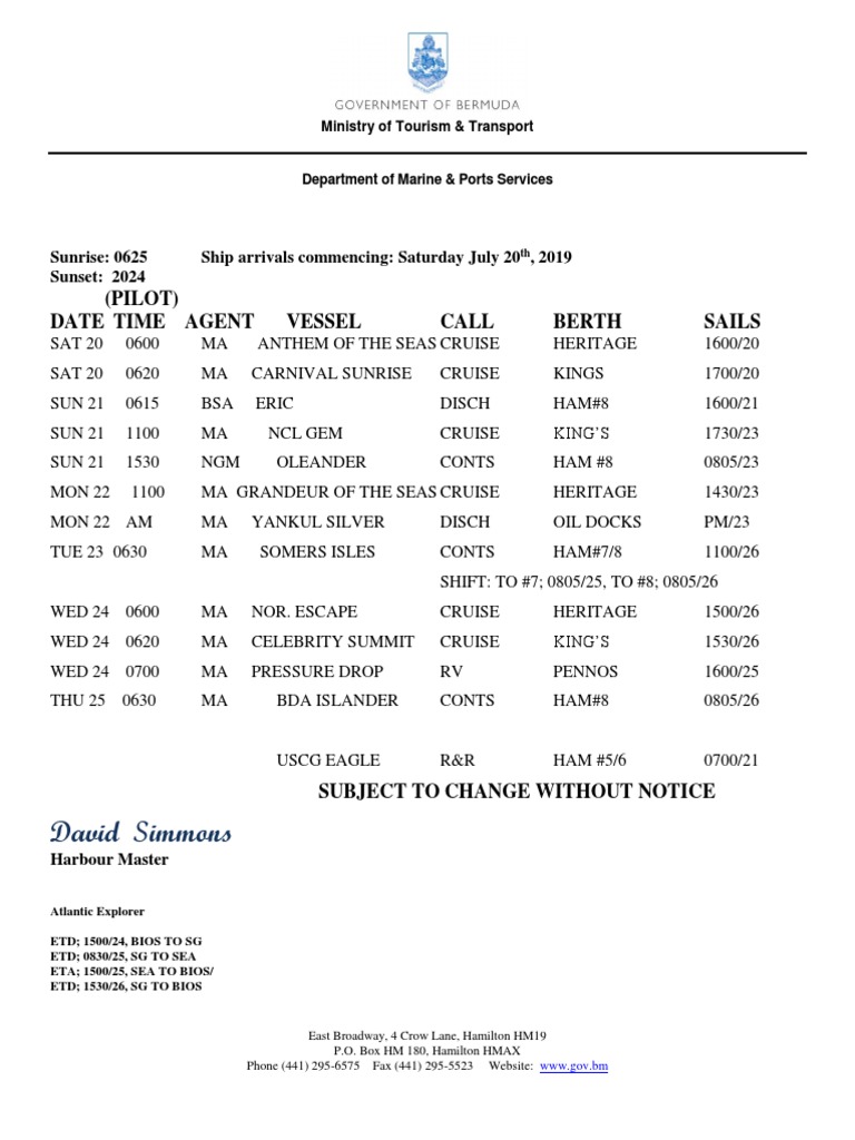 Weekly Shipping July 20 2019 | PDF