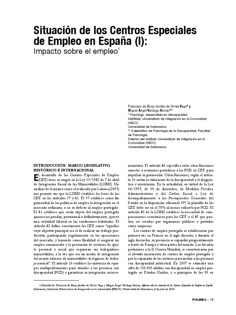 Analisis CEE PDF | PDF | Invalidez | España