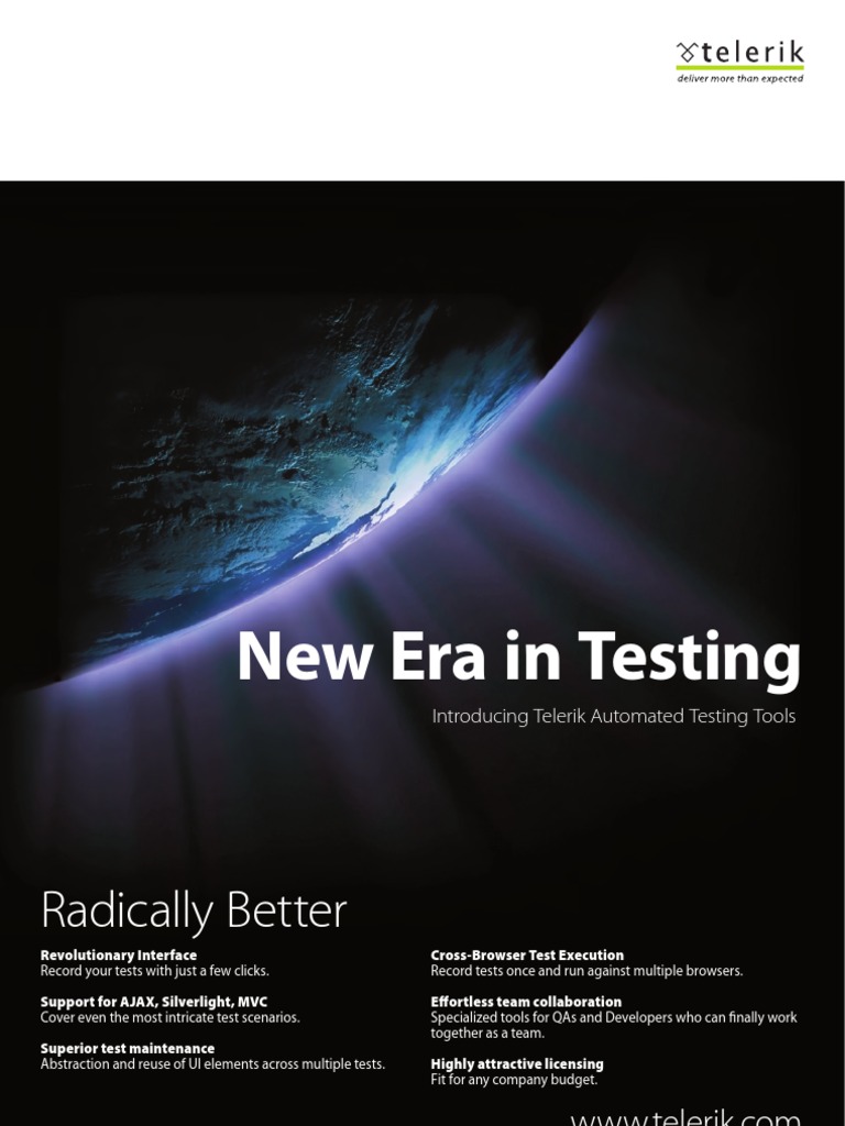 Introducing Telerik Automated Tools | PDF | Web Application | Microsoft Visual Studio