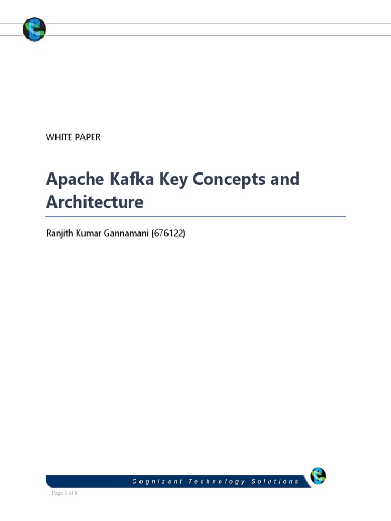 Apache Kafka Key Concepts | PDF | Areas Of Computer Science | Information Technology