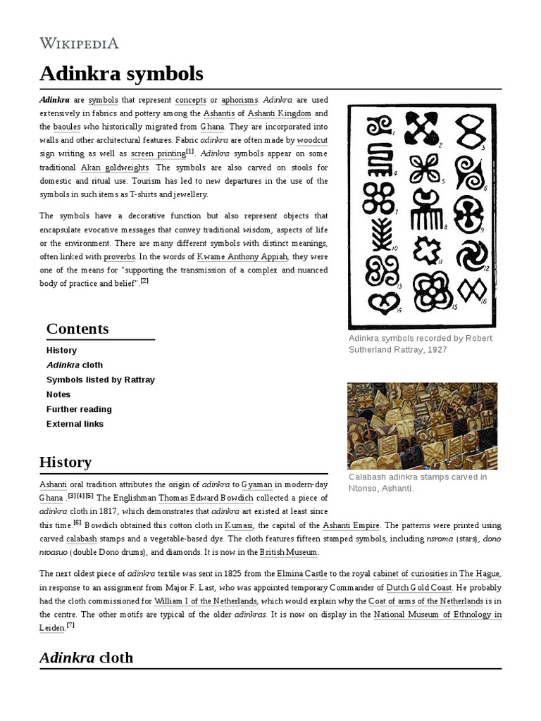 Adinkra Symbols | PDF | Textiles | Symbols