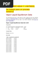 Ethanol-Water Equilibrium Data | PDF