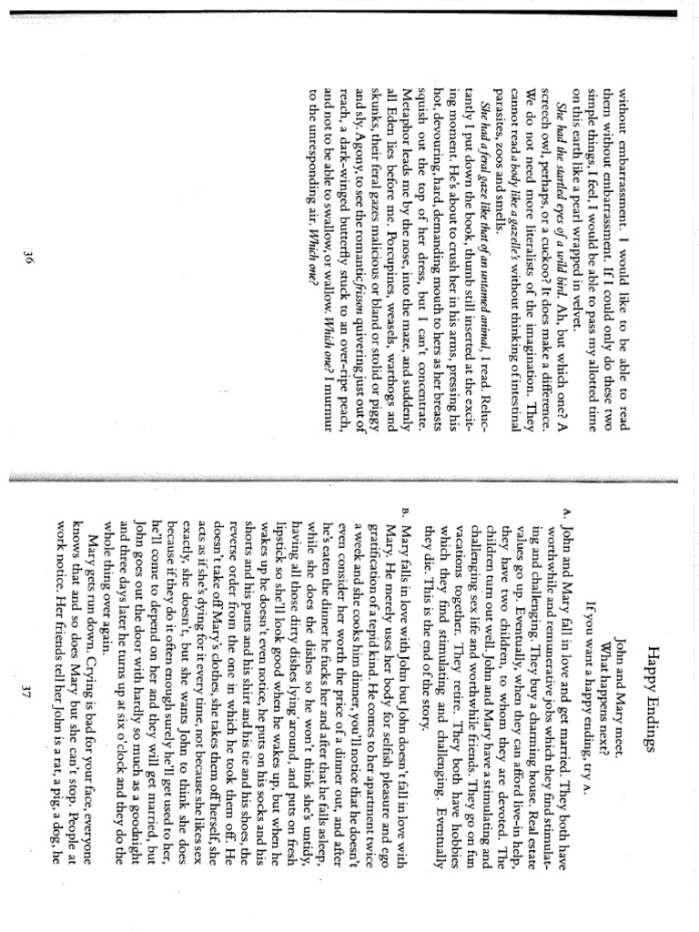 Atwood, Margaret - Happy Endings | PDF