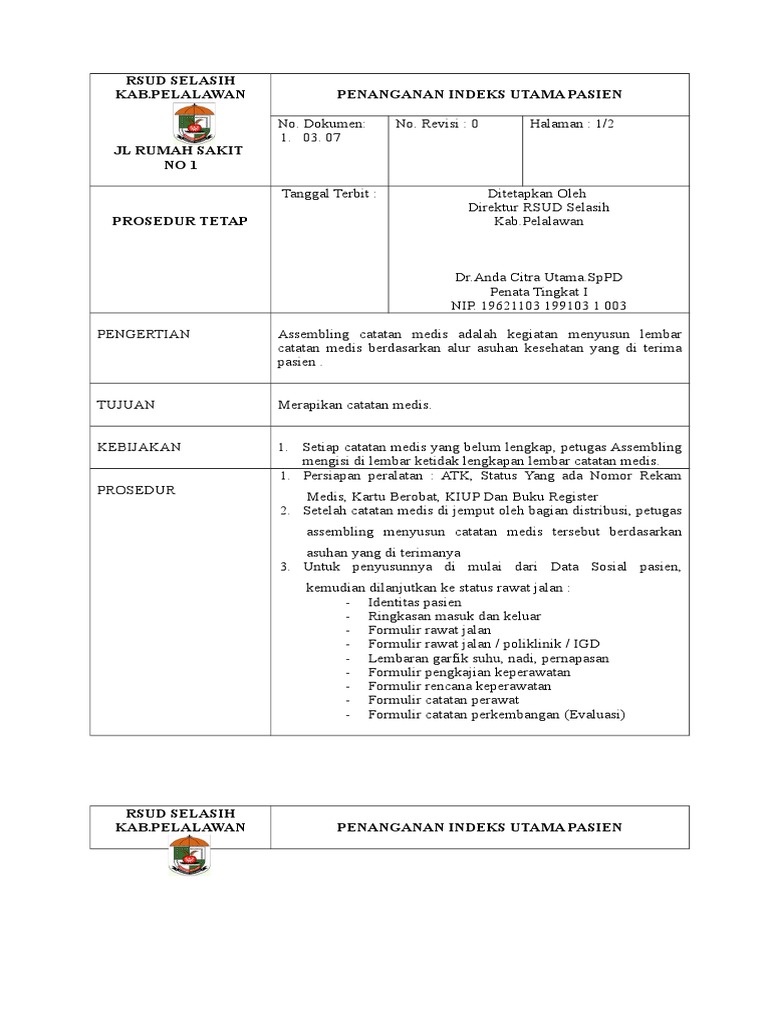 SOP Assembling | PDF
