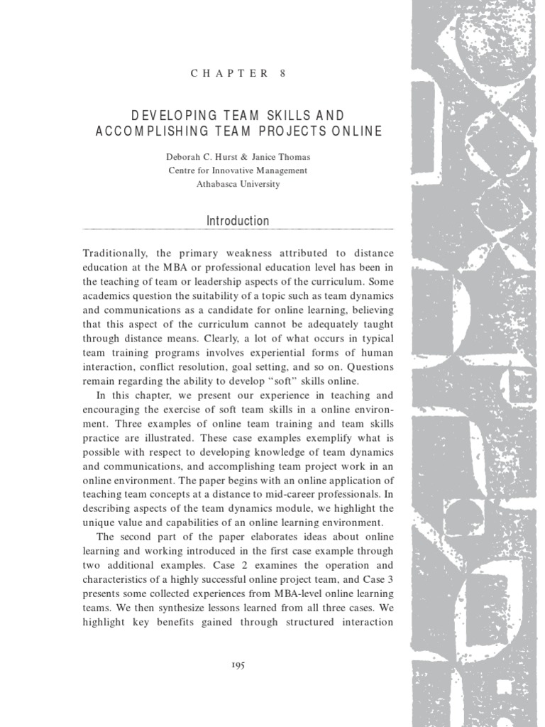 Developing Team Spirit | PDF | Educational Technology | Learning