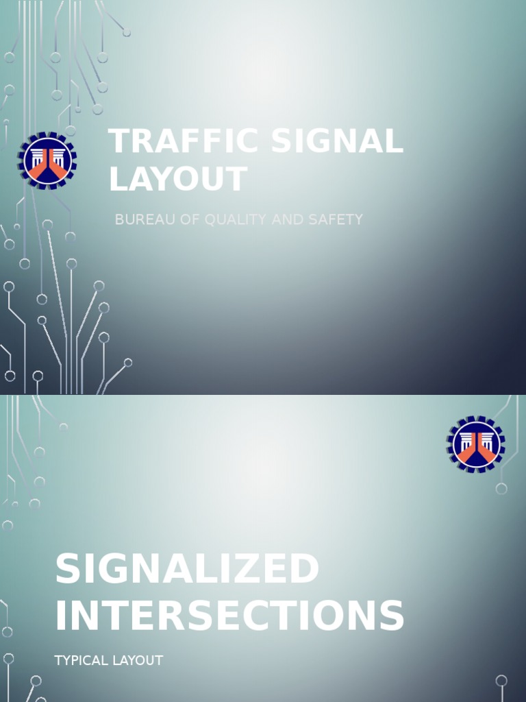 05atraffic Signal Layout | PDF | Intersection (Road) | Traffic