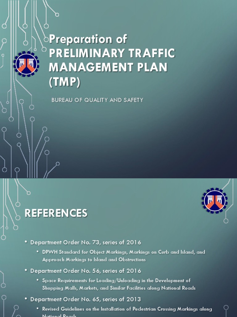 Development of Preliminary Traffic Management Plans: Guidelines for ...