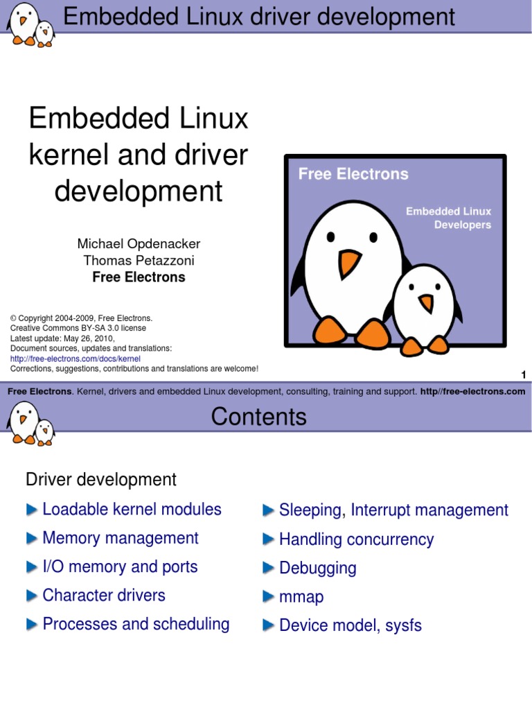 Embedded Linux Kernel And Drivers Download Free Pdf Device Driver