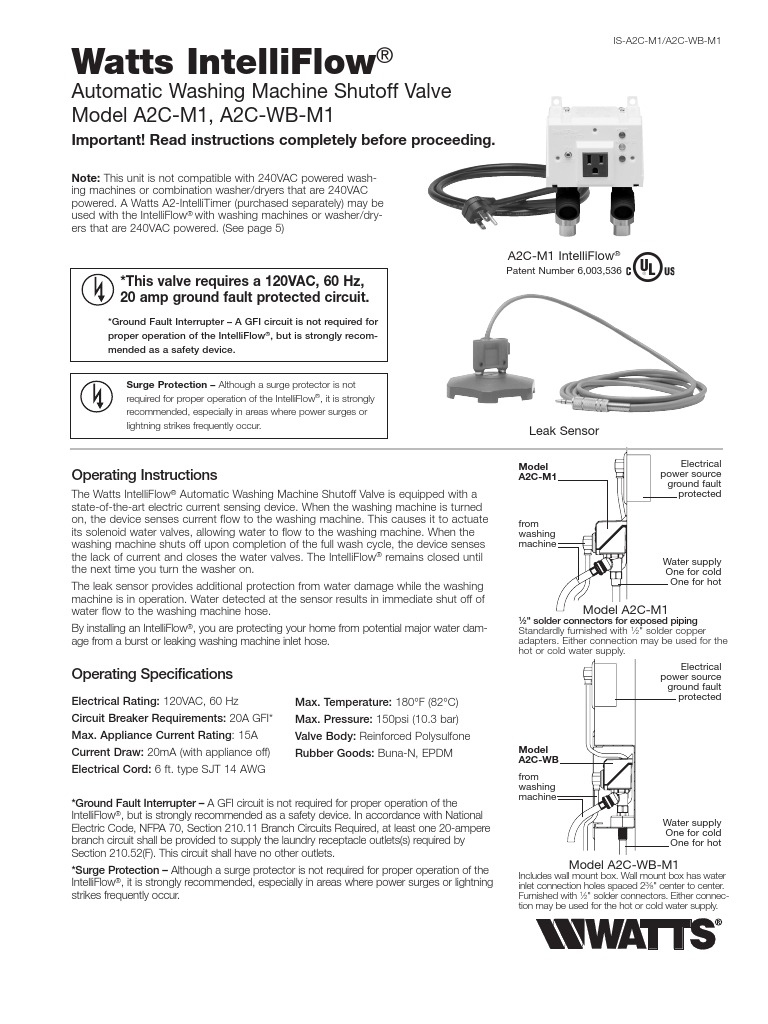 IntelliFlow Installation Instructions | PDF | Ac Power Plugs And ...