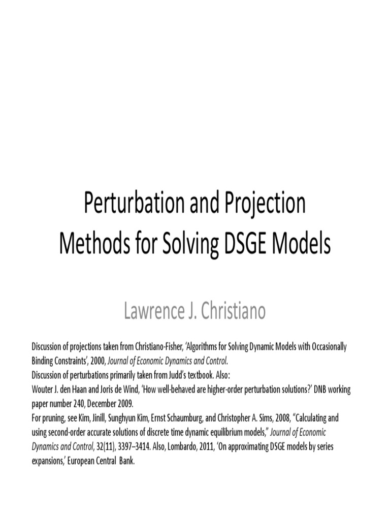 02 Perturbation and Projection Methods | PDF | Teaching Mathematics | Mathematical Analysis