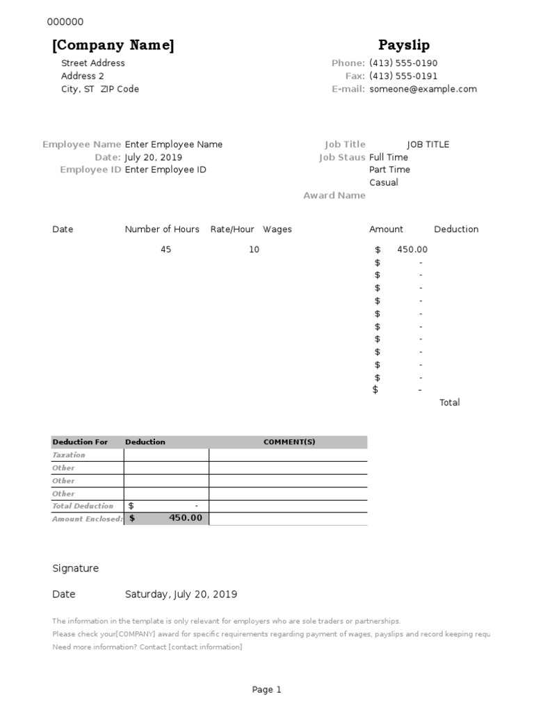 Payslip | PDF | Payments | Employment