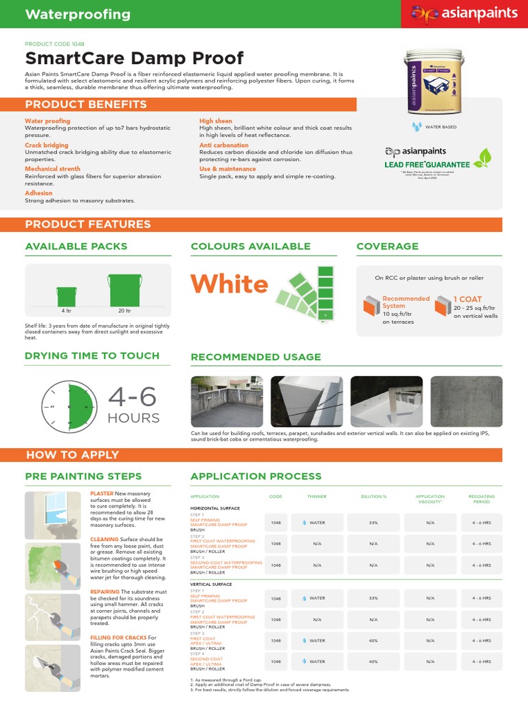 Damp Proof - PIS PDF | PDF | Paint | Plaster