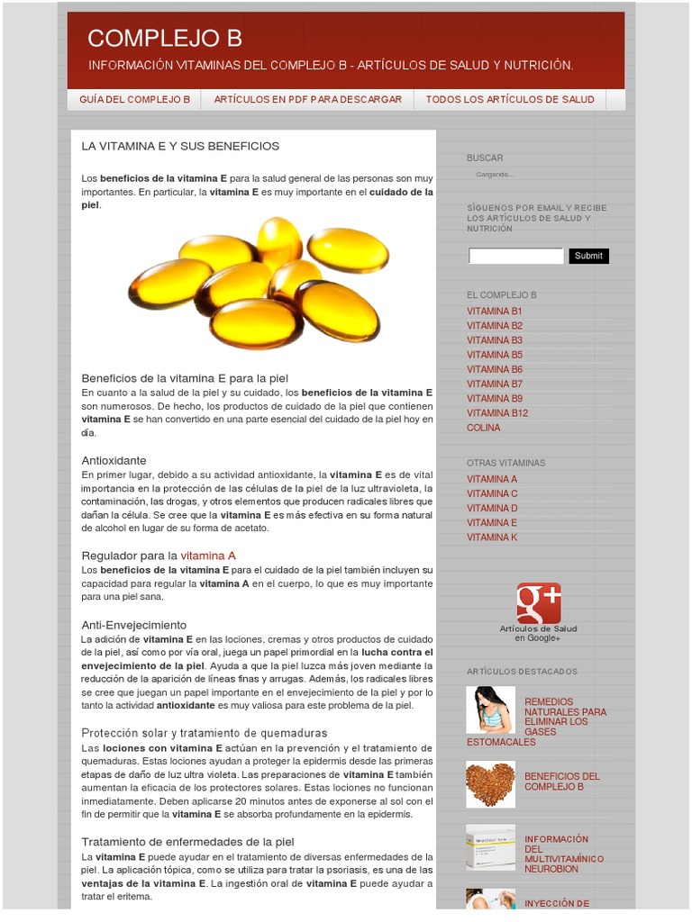 Vitamina E | PDF | Vitamina e | Antioxidante