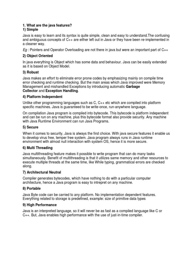 Java Questions | PDF | Java Virtual Machine | Class (Computer Programming)