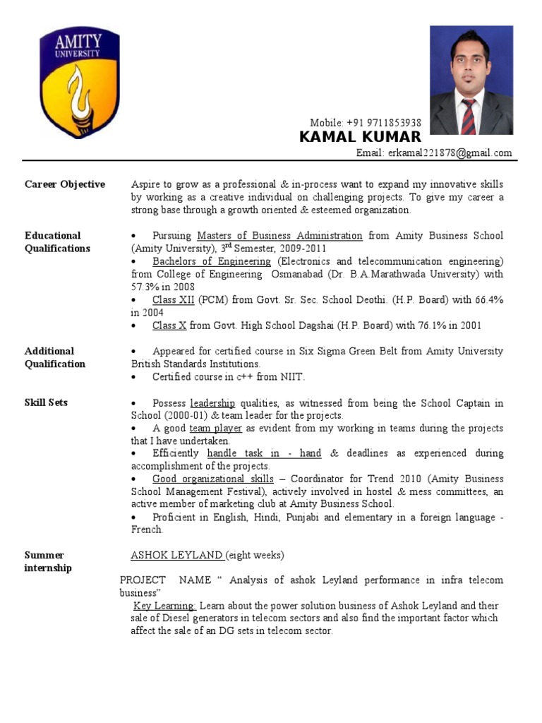 Kamal Resume | PDF