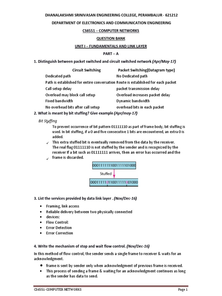 CS6551 Computer Networks | PDF | Internet Protocol Suite | Ethernet