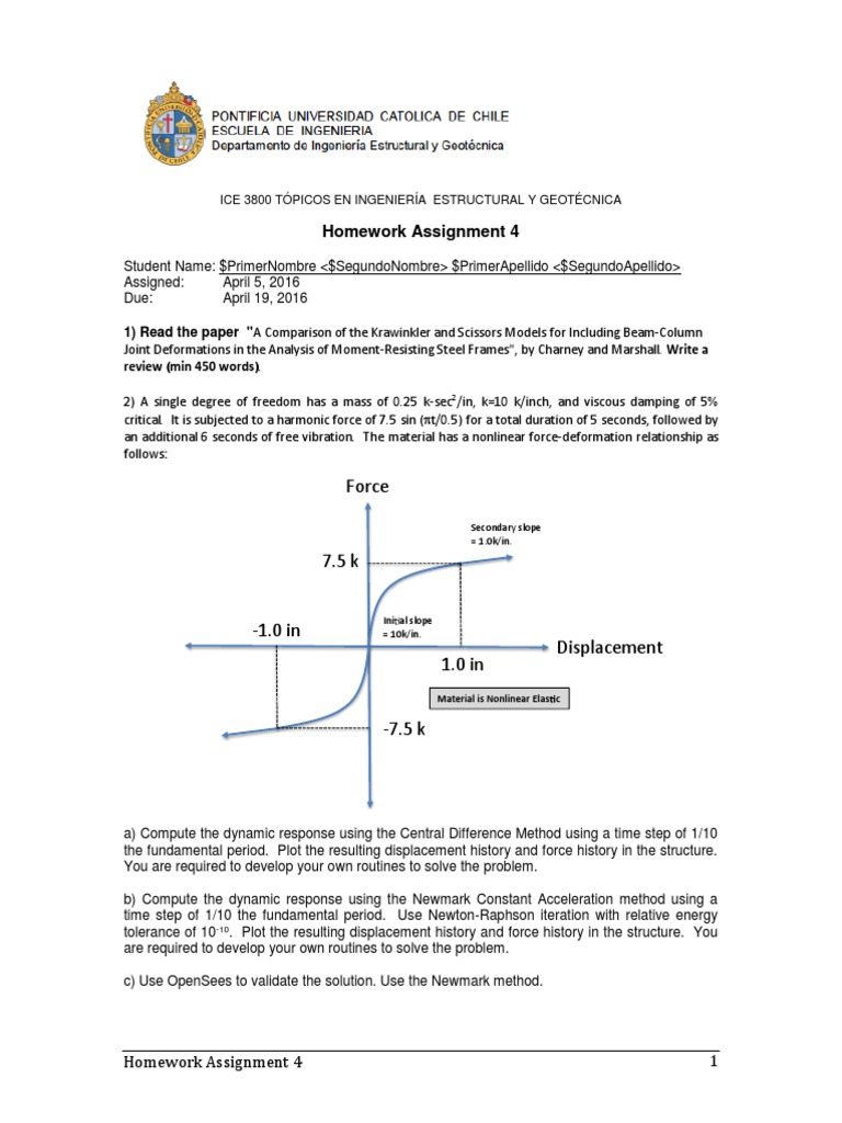 Homework Assignment 4: Force | PDF