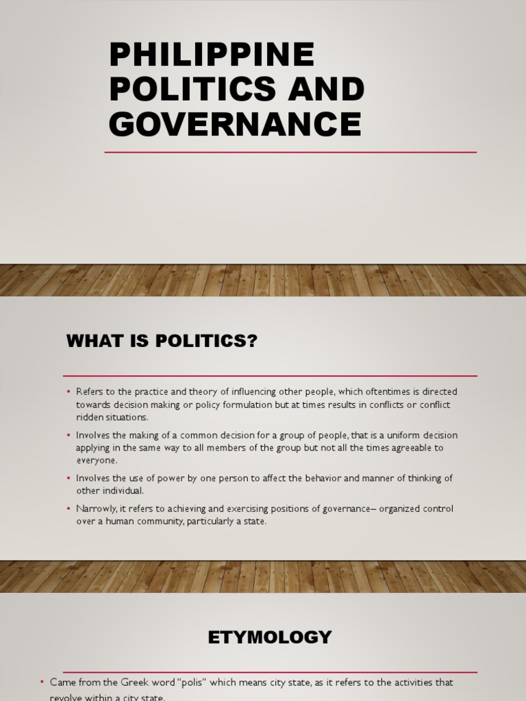 Philippine-Politics-and-Governance_1.pptx | Political Science | Governance