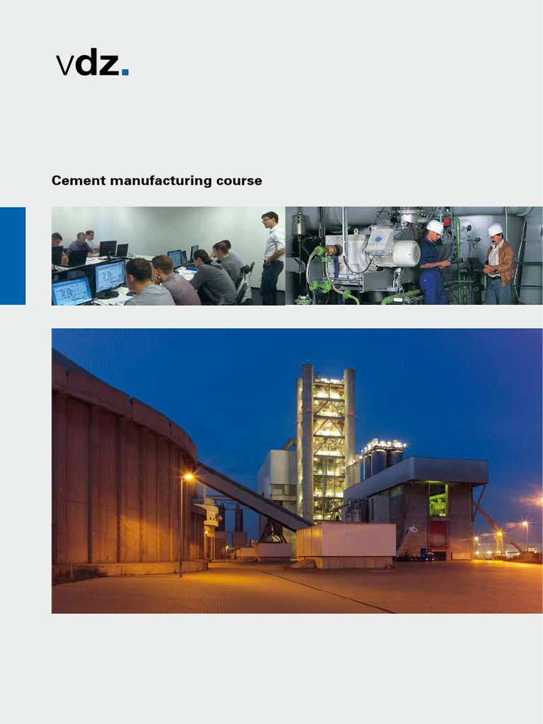VDZ Cement Manufacturing Course Flyer | PDF | Cement | Refractory