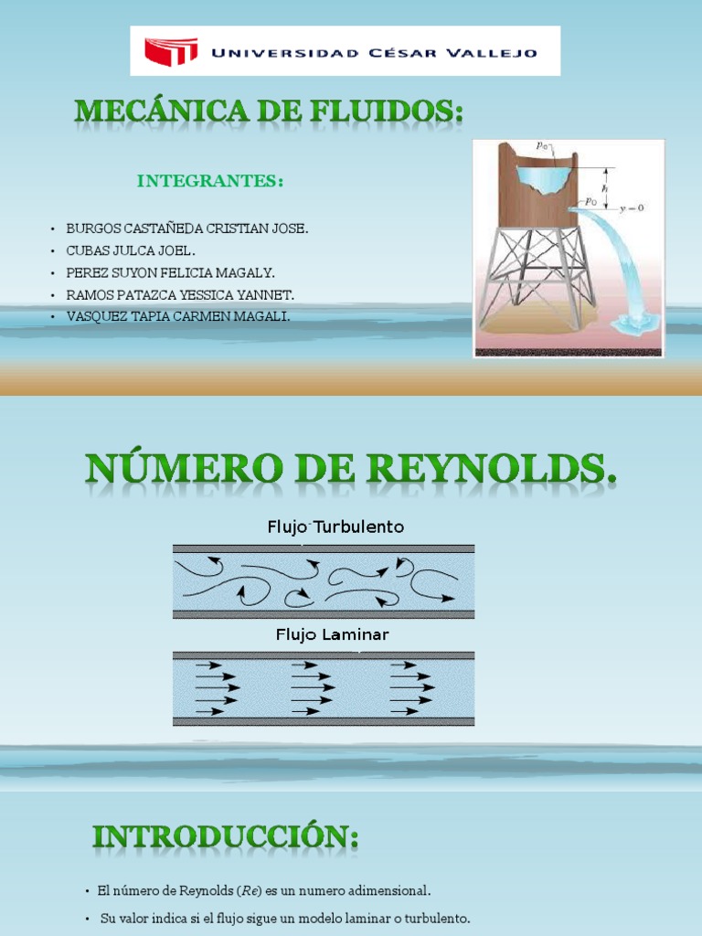 Numero de Reynolds | PDF | Numero Reynolds | Flujo laminar