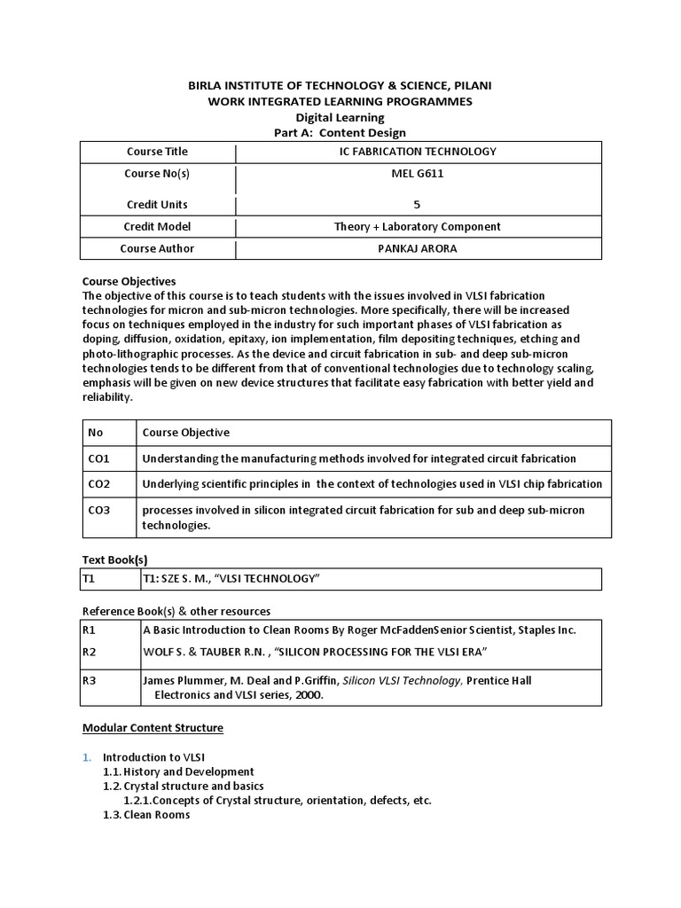 IC Fabrication Technology | Download Free PDF | Semiconductor Device Fabrication | Photolithography