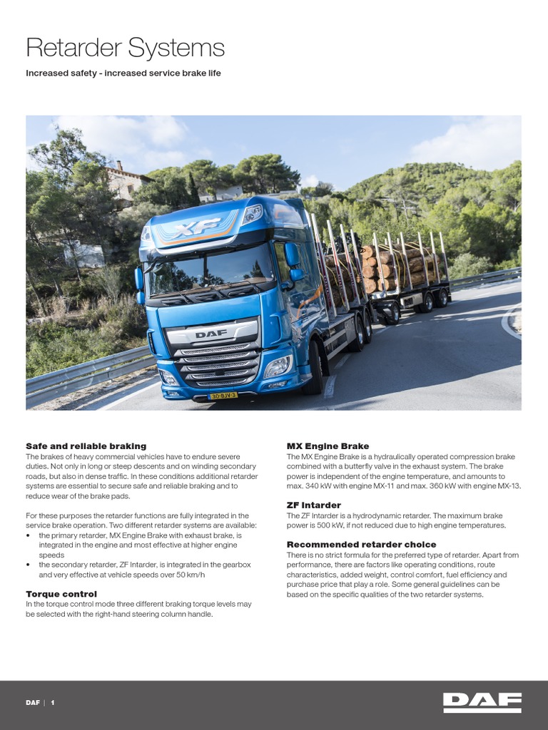 Retarder Systems: Increased Safety - Increased Service Brake Life | PDF ...